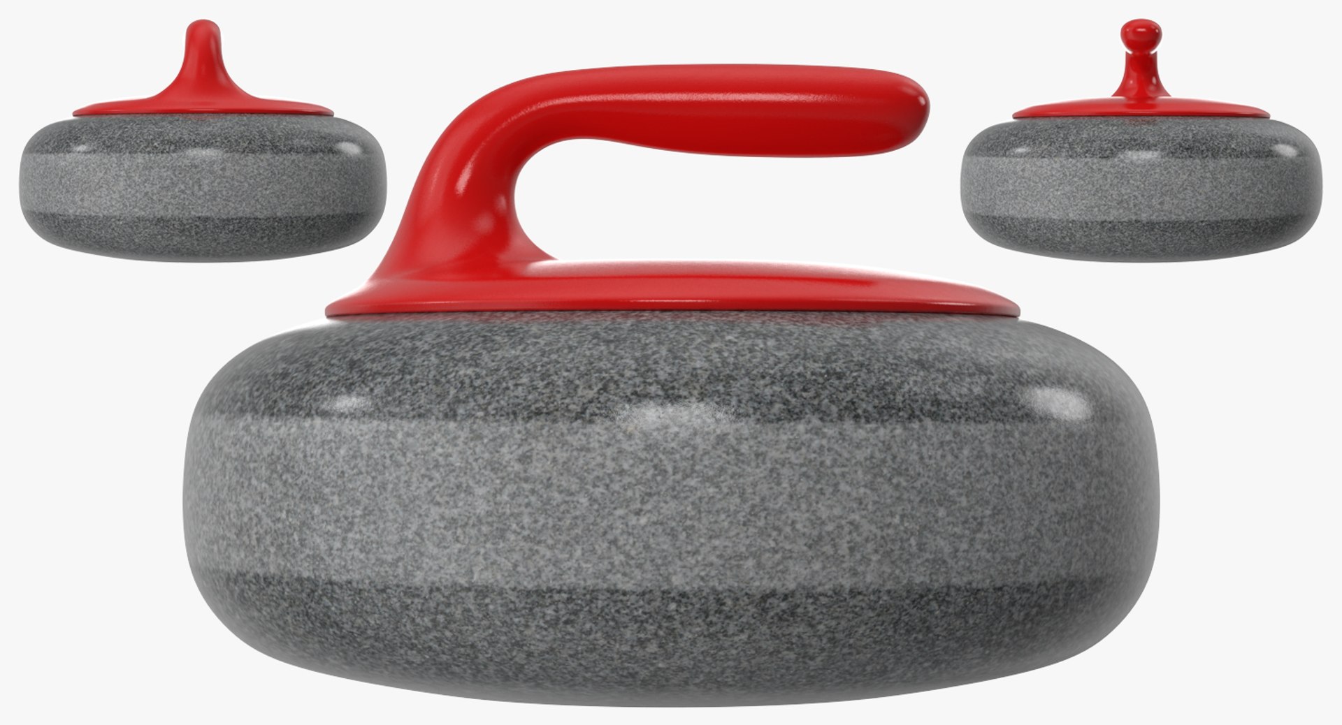Curling Broom Stone 3D - TurboSquid 1236453