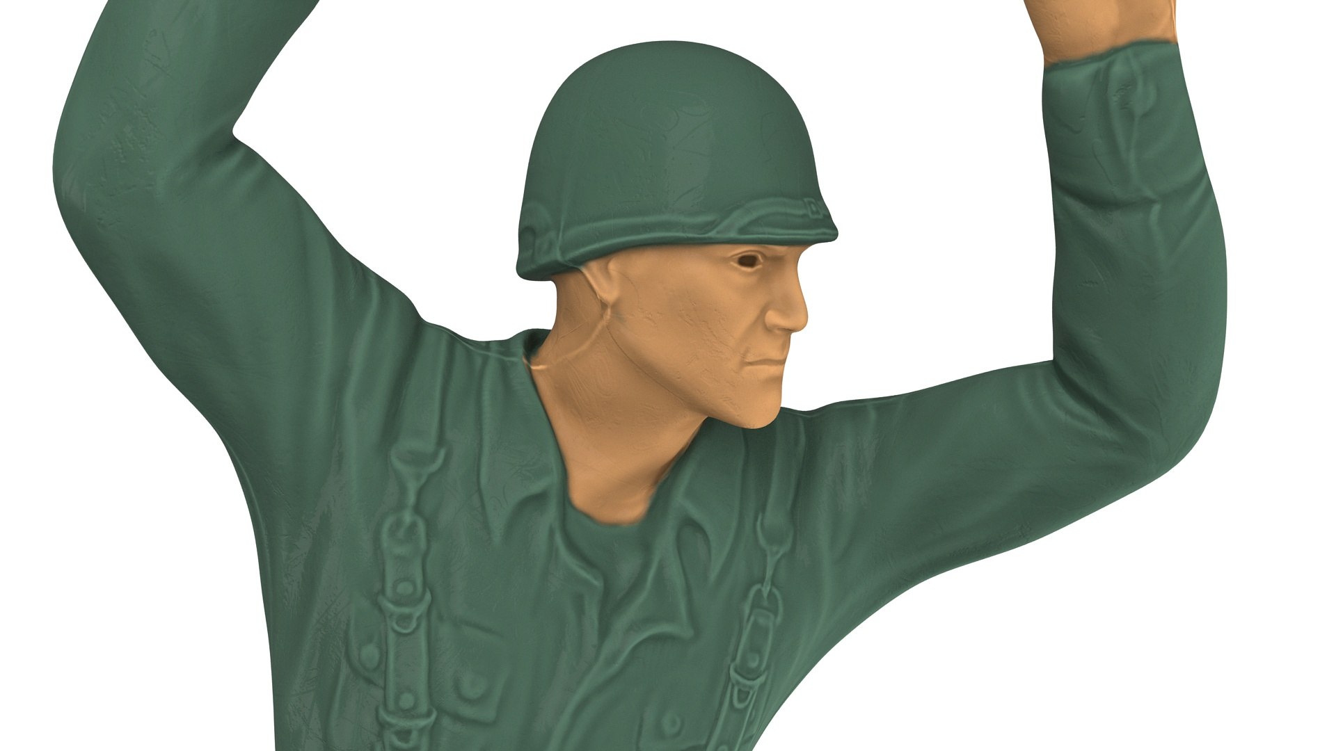 Toy Soldier Staying With Bayonet Rifle 3D Model - TurboSquid 2198537