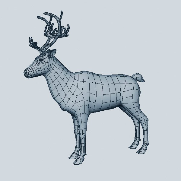 reindeer 3d 3ds