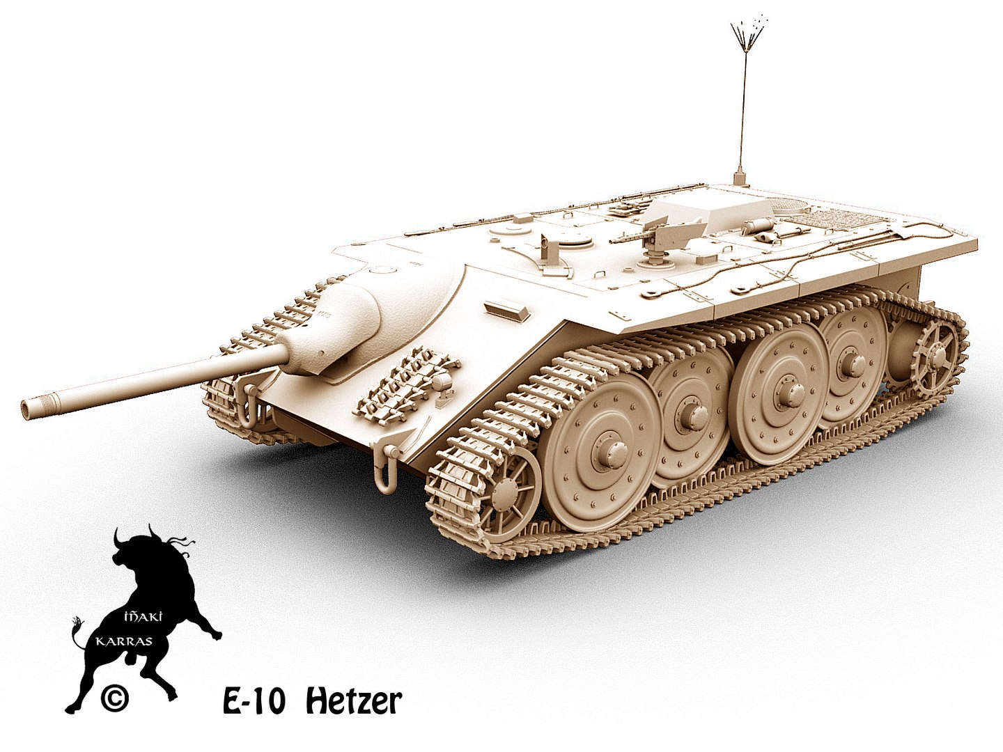 3d E-10 Panzer German