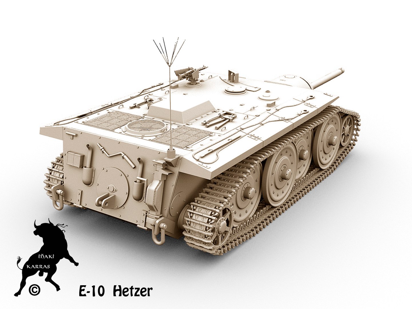 3d E-10 Panzer German