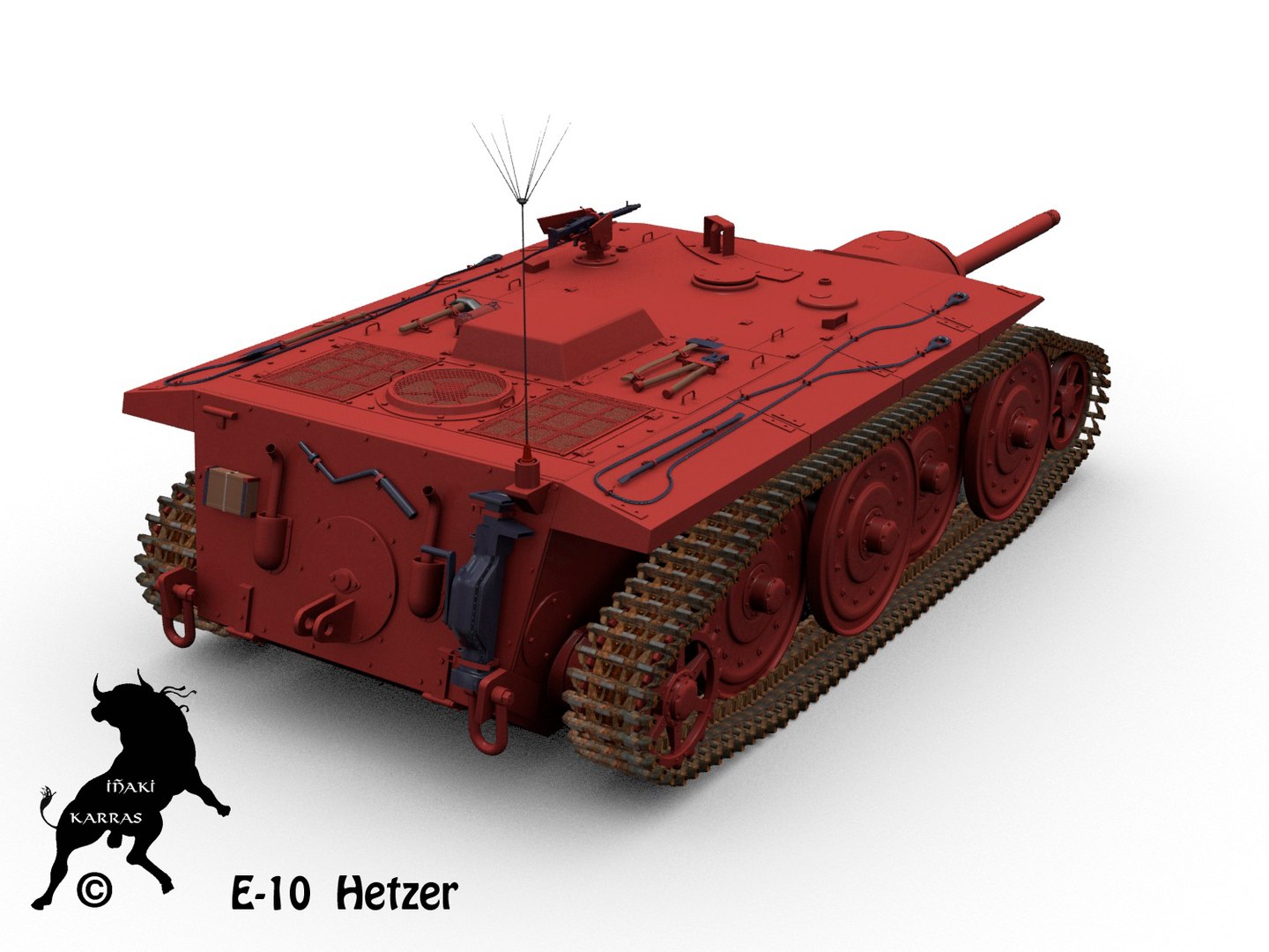 3d E-10 Panzer German