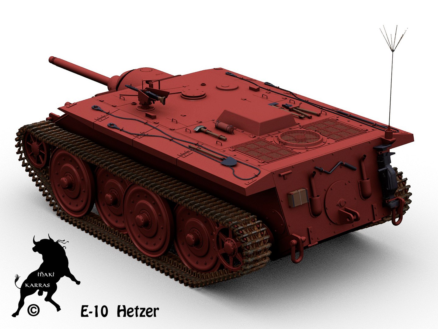 3d E-10 Panzer German