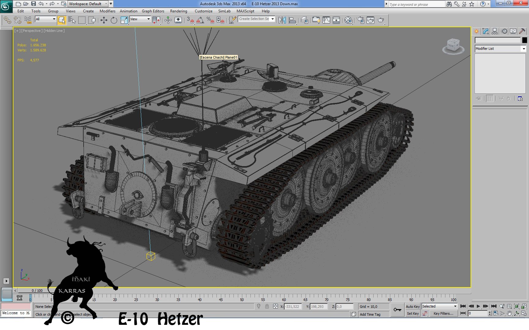 3d E-10 Panzer German