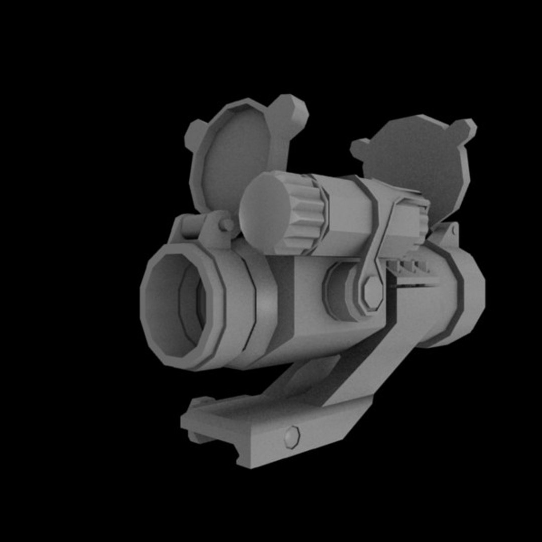 Aimpoint M2 Red Dot 3d Obj