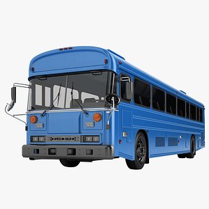 Blue Bird Bus 3D Modelos para Descargar | TurboSquid