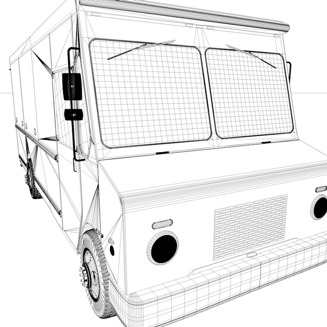 delivery truck c4d