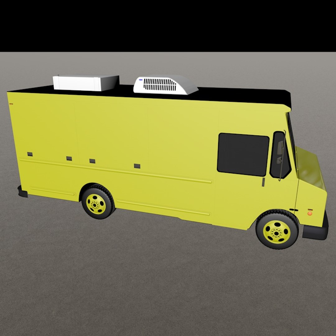 delivery truck c4d