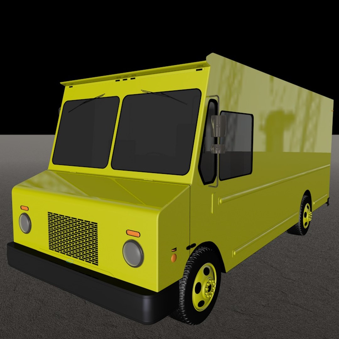 delivery truck c4d