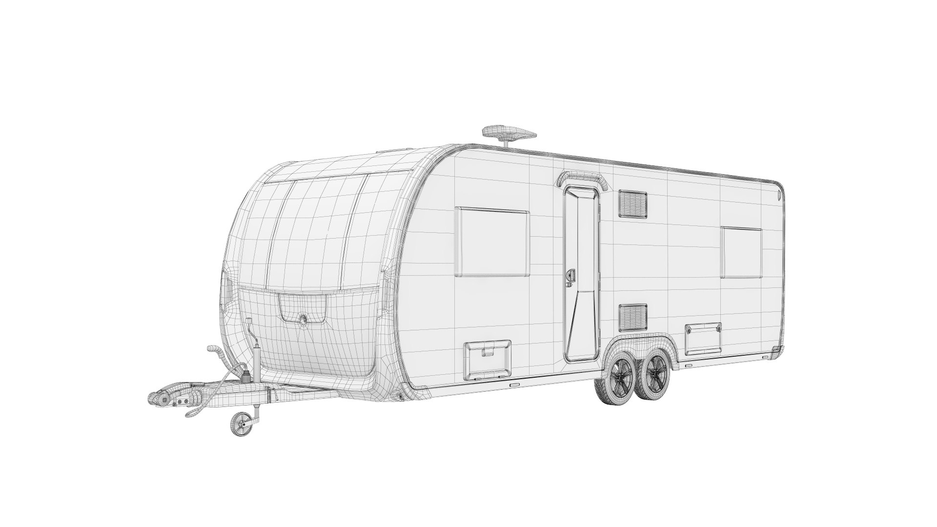 Luxury Travel Trailer 3D Model - TurboSquid 2503219