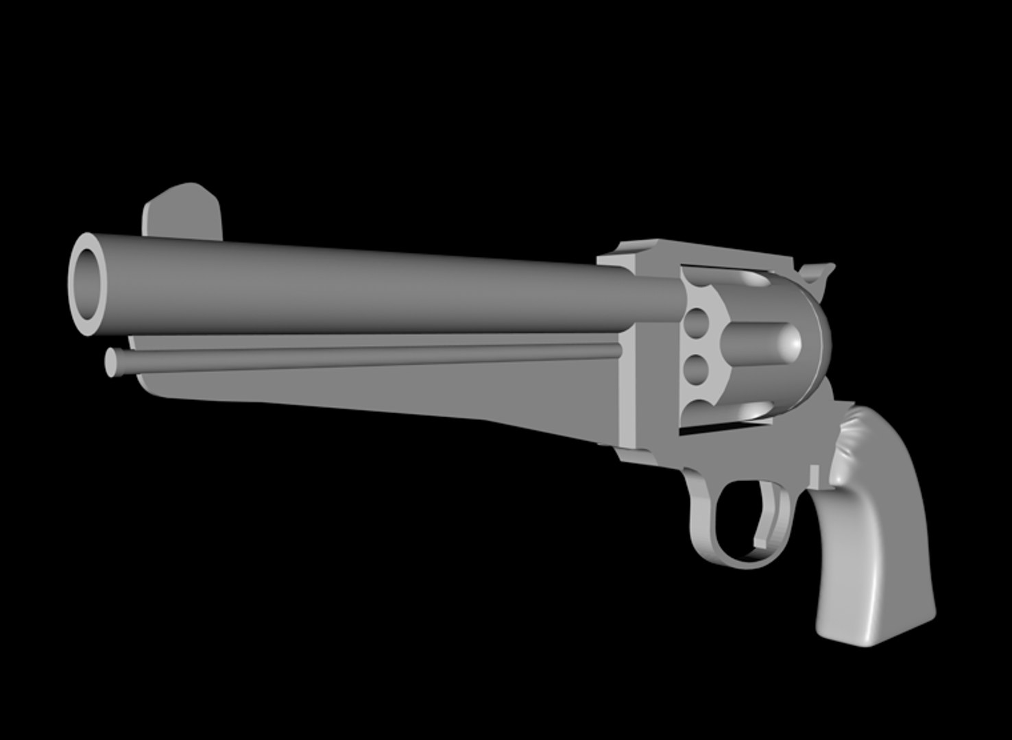 free revolver 3d model