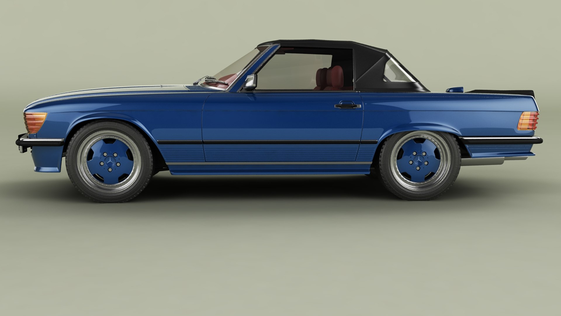3D Mercedes-Benz R107 6.0 AMG Model - TurboSquid 1806505