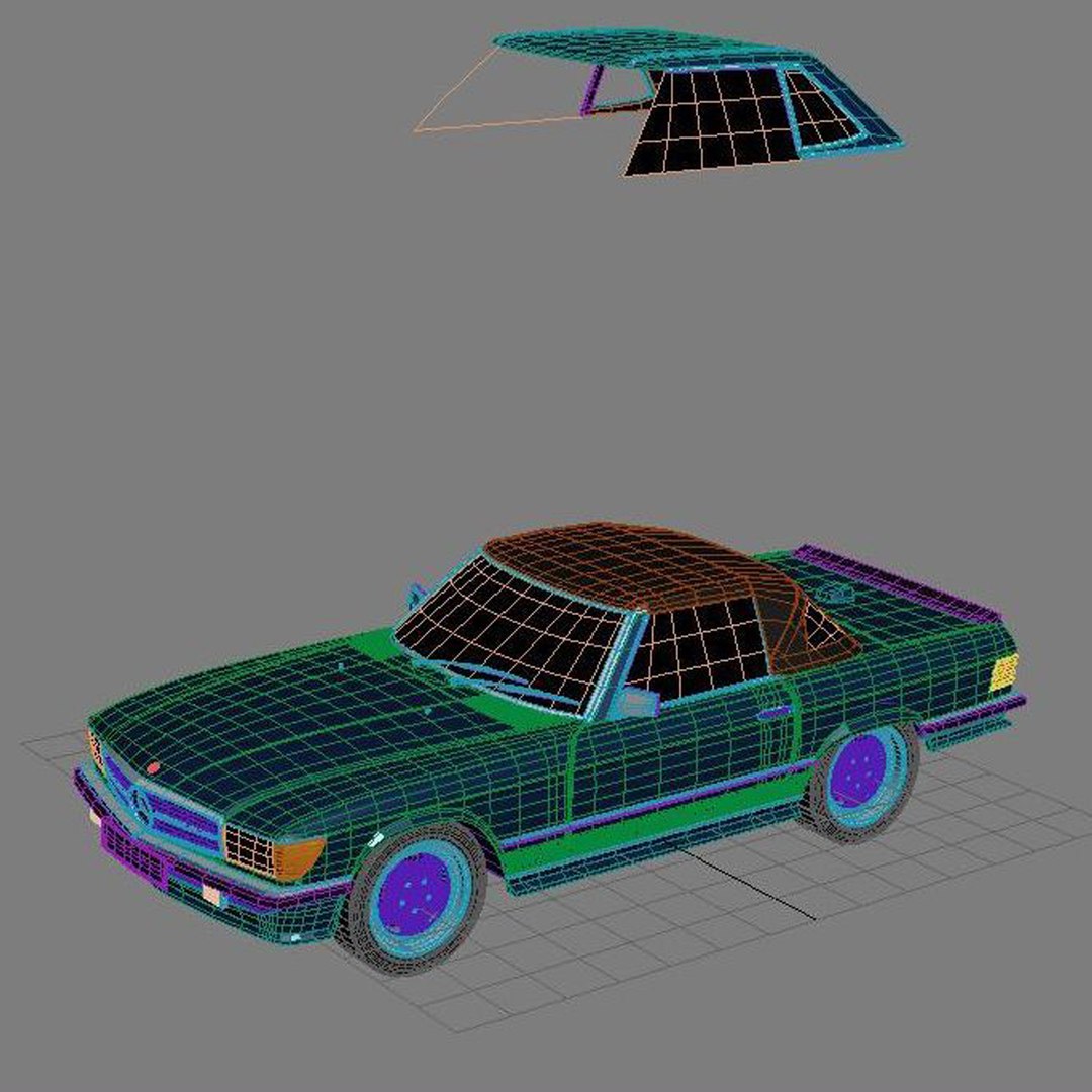 3D Mercedes-Benz R107 6.0 AMG Model - TurboSquid 1806505