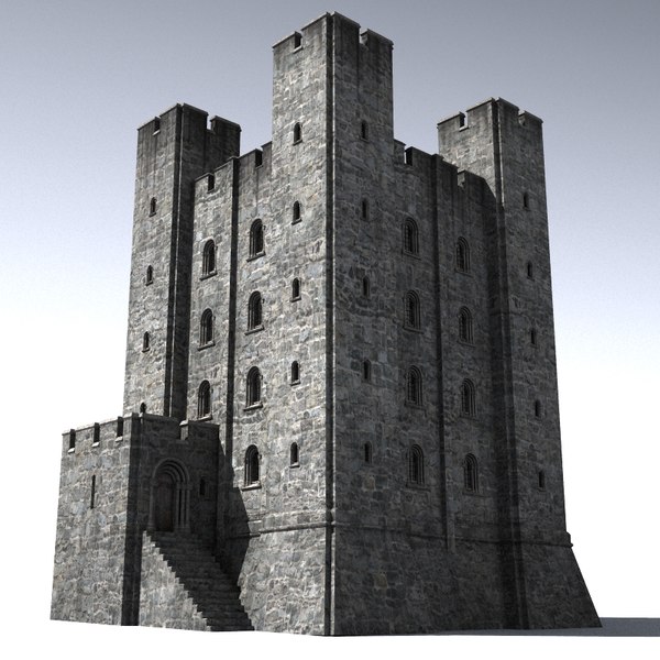 3ds medieval building