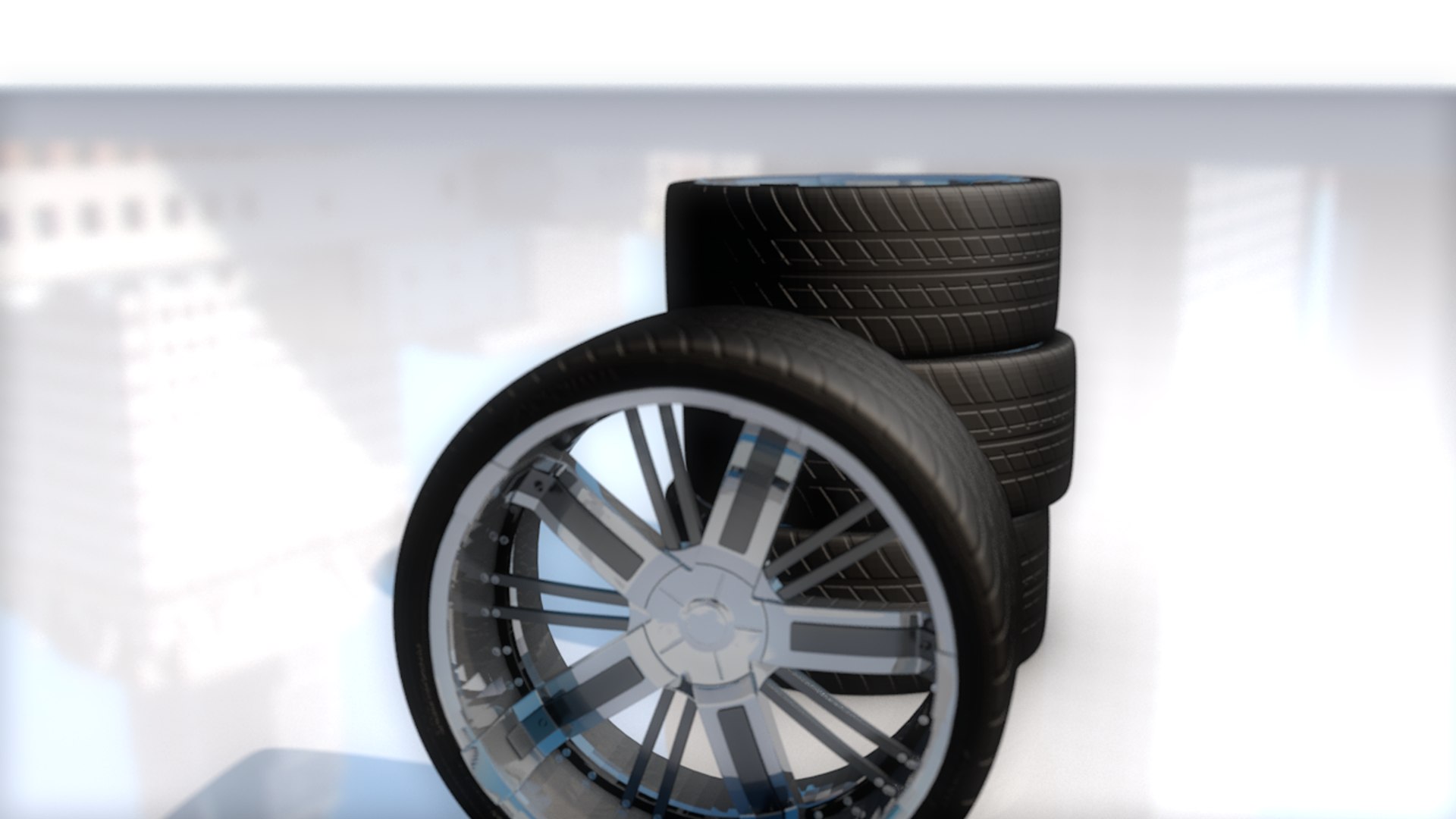 Sport Car Whel Tire 3D Model - TurboSquid 1439667