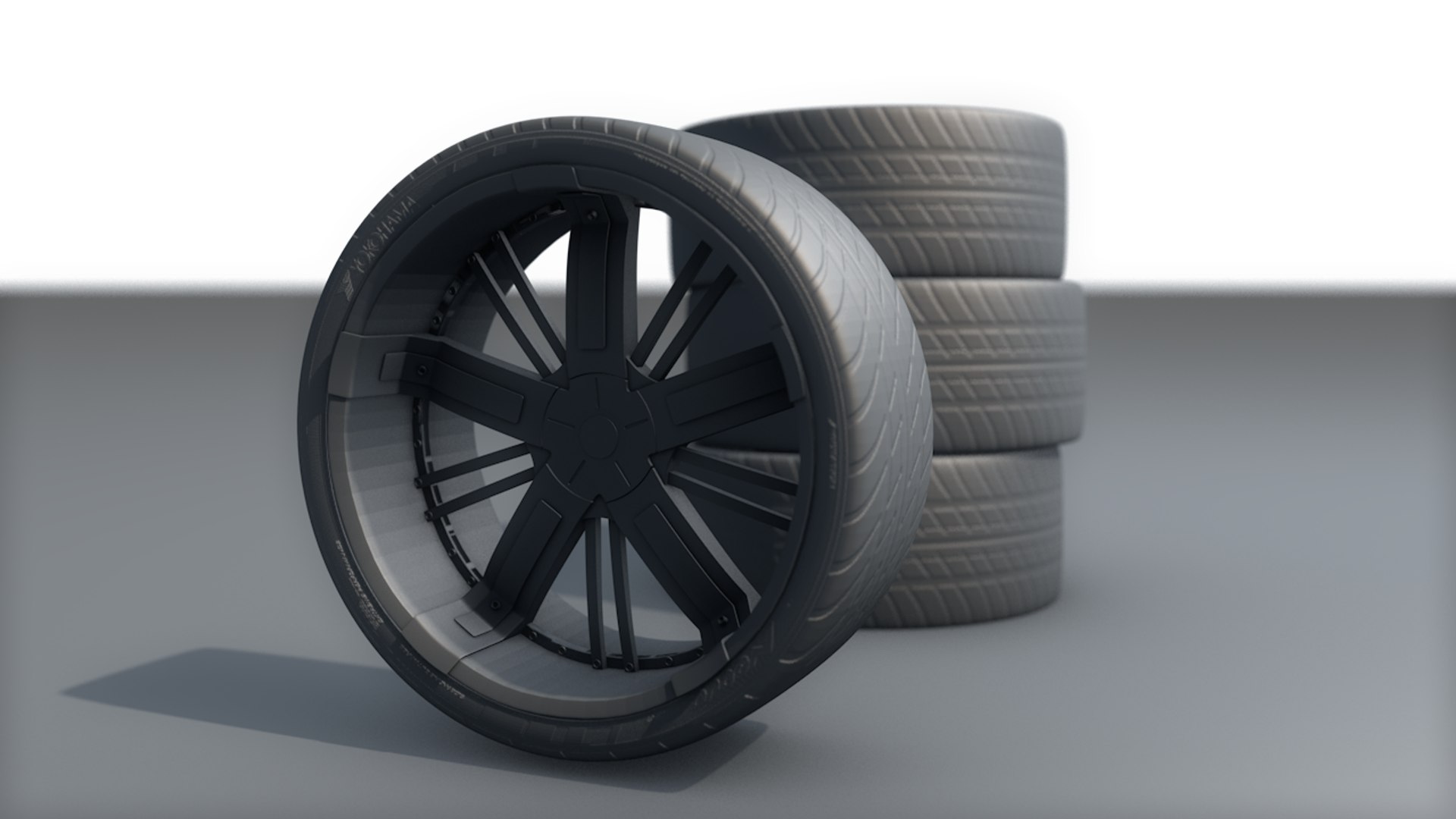 Sport Car Whel Tire 3D Model - TurboSquid 1439667