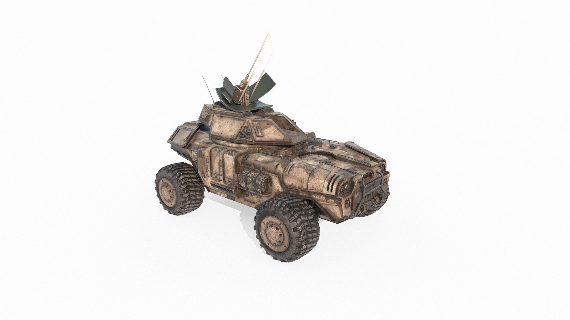 Future Sci Fi Signal Armored Vehicle 3D Model - TurboSquid 2349778