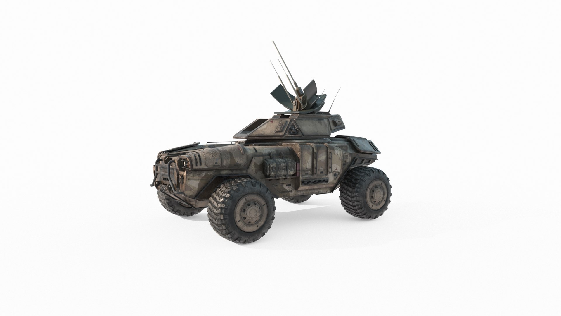 Future Sci Fi Signal Armored Vehicle 3D Model - TurboSquid 2349778