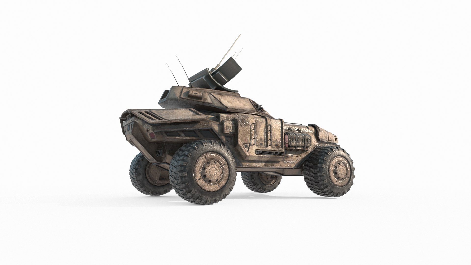 Future Sci Fi Signal Armored Vehicle 3D Model - TurboSquid 2349778