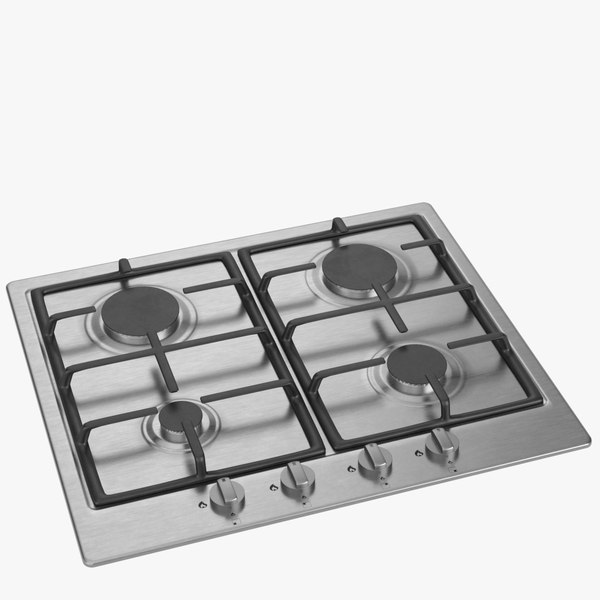 modelo 3d 4 burners gas hob - TurboSquid 1974229