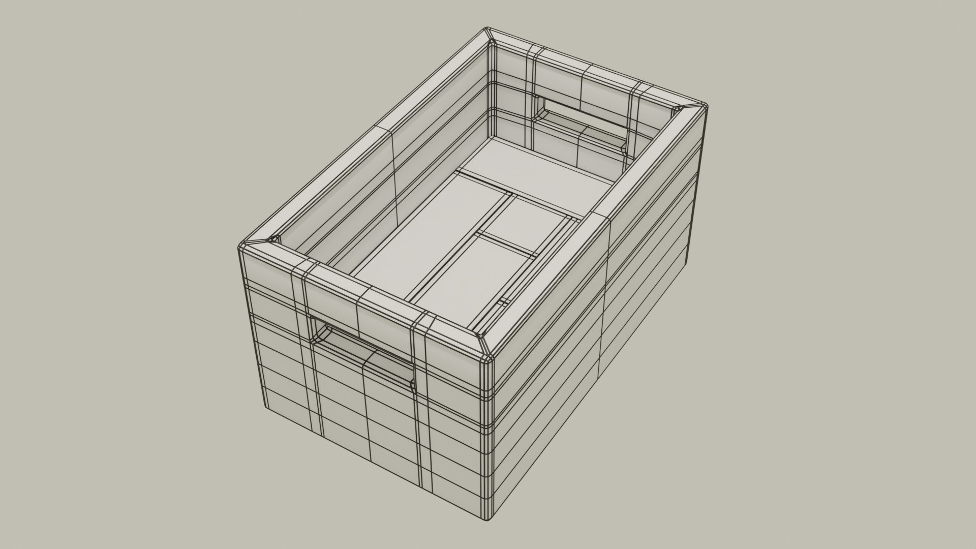 Building Blocks in Wooden Box 3D model - TurboSquid 1917831