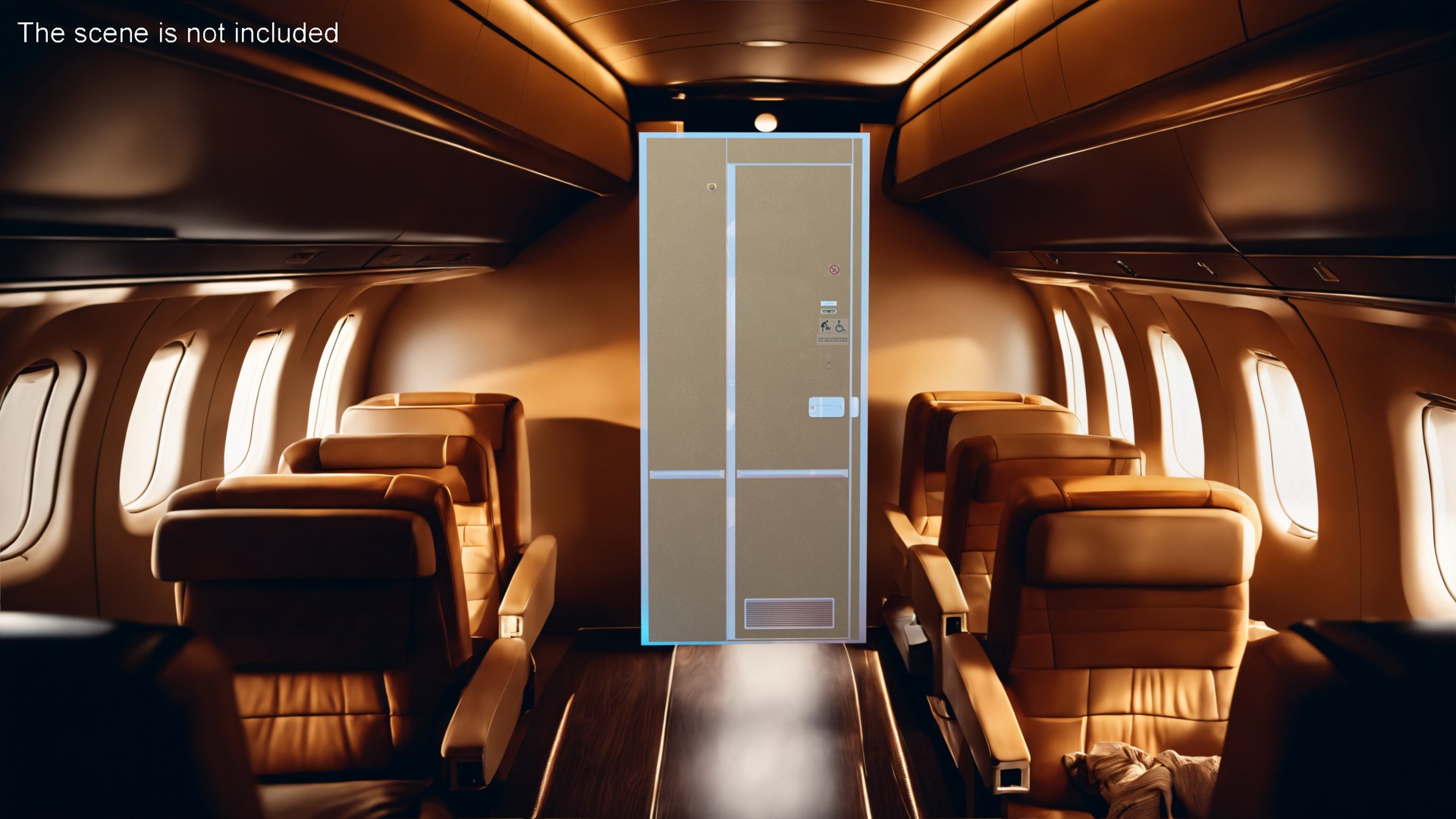 3D Airplane Toilet Lavatory Interior - TurboSquid 2141437
