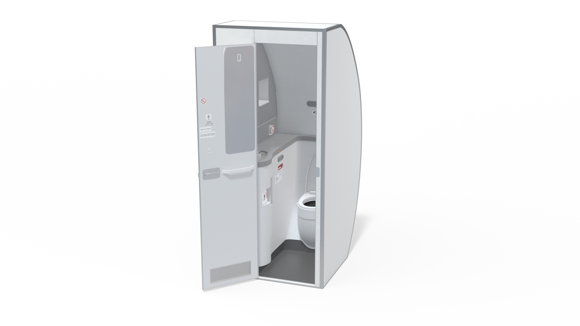 3D Airplane Toilet Lavatory Interior - TurboSquid 2141437