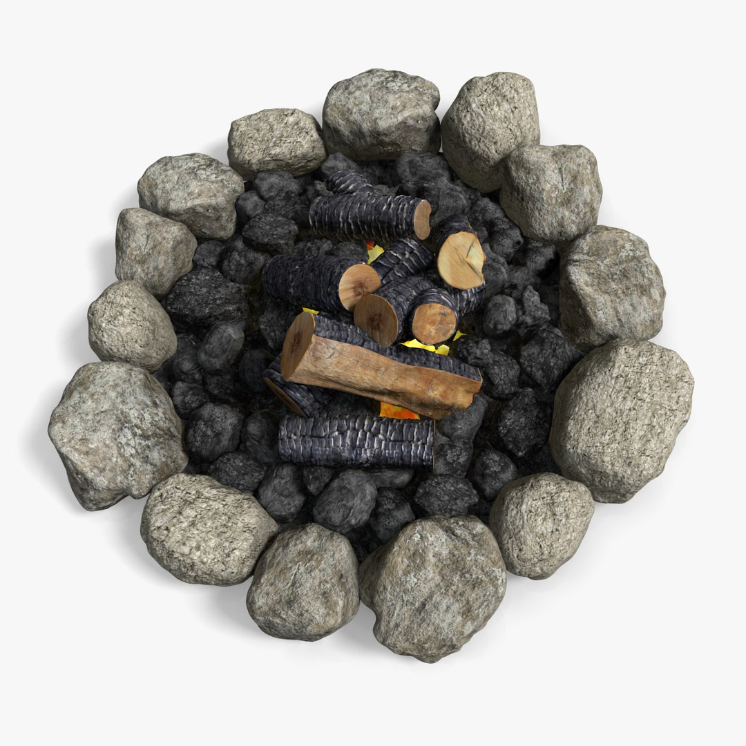 campfire 3d model