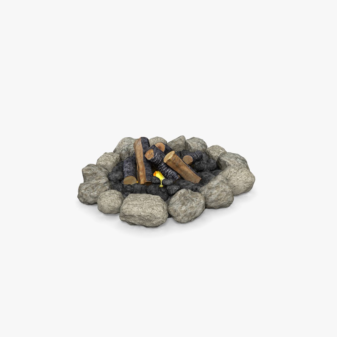 campfire 3d model