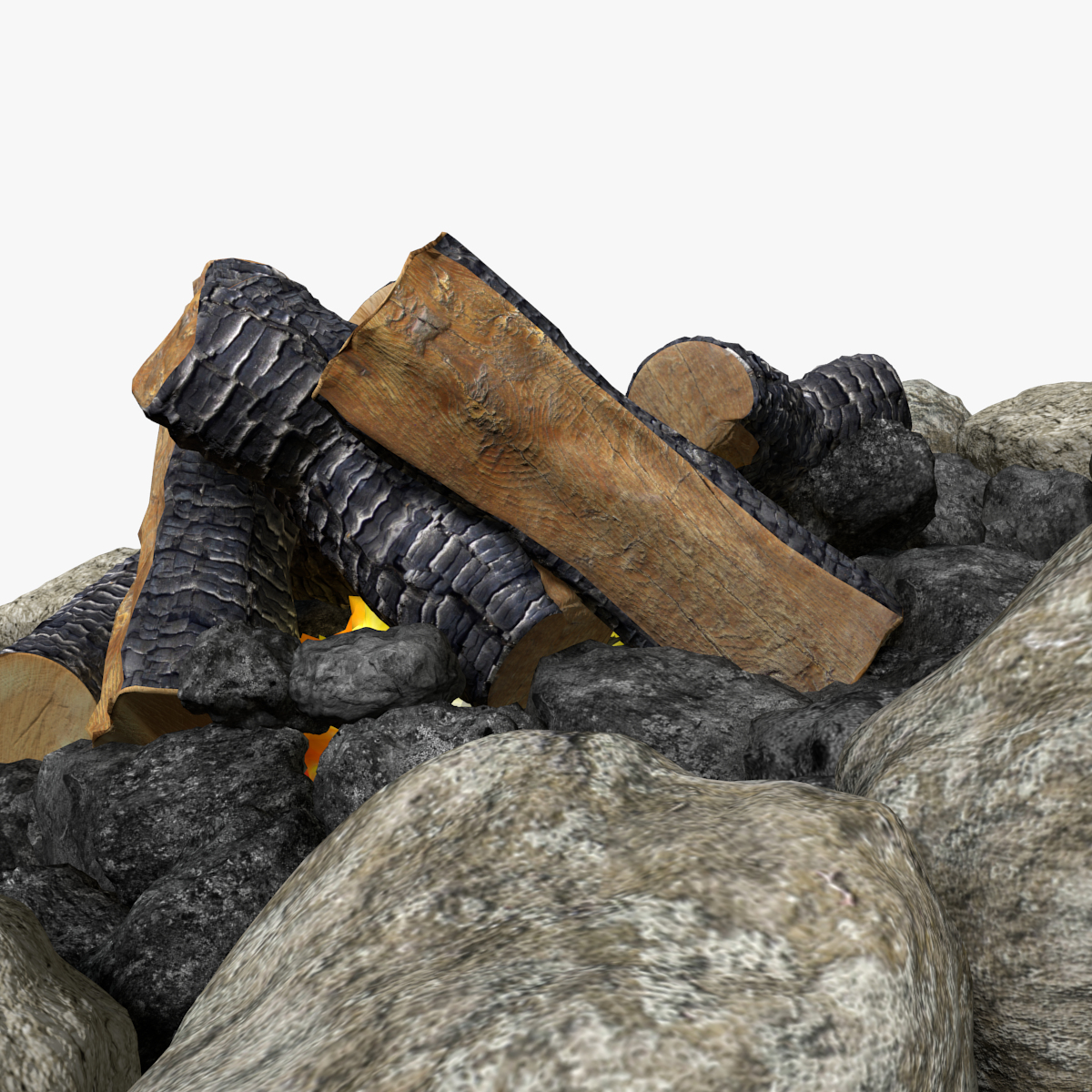 campfire 3d model