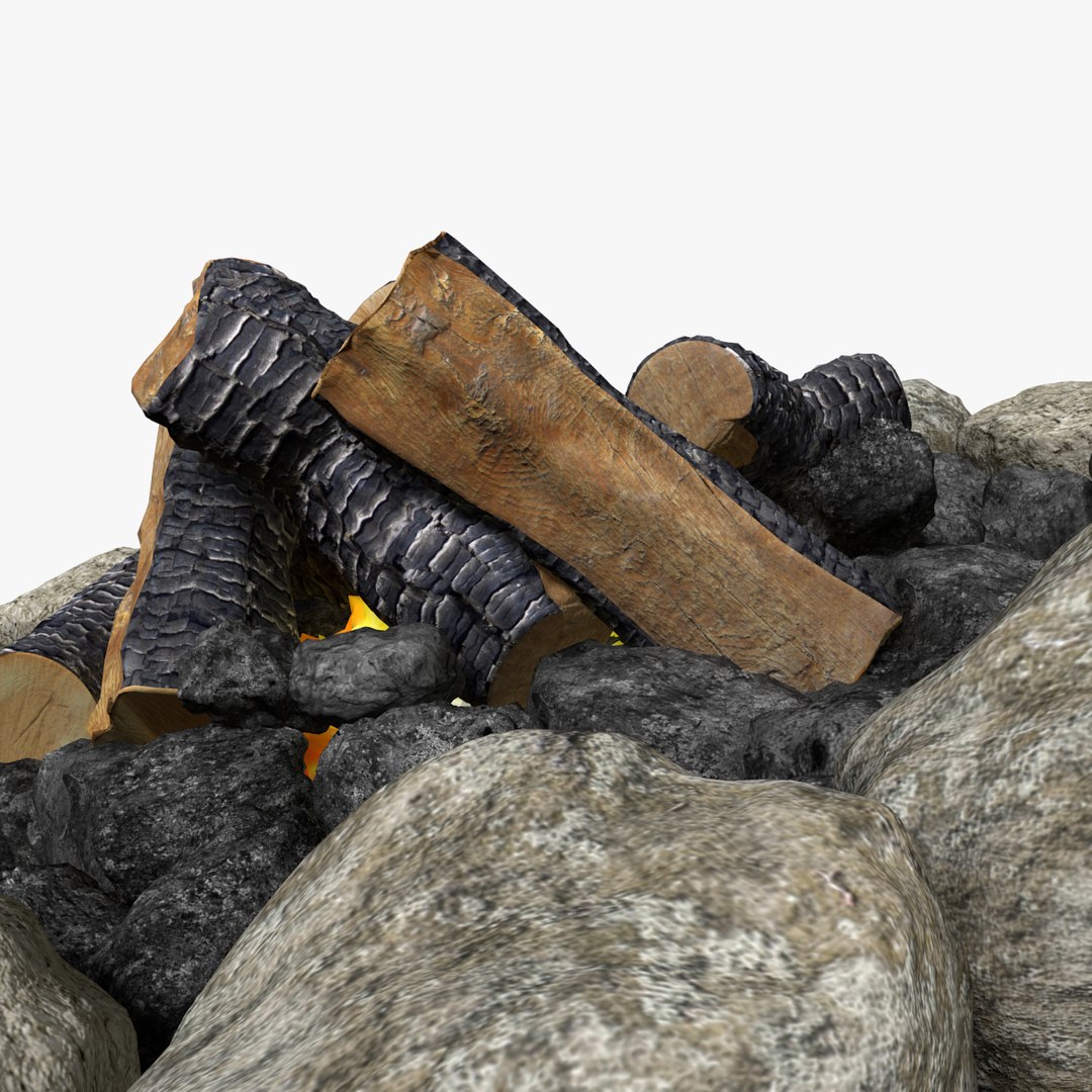 campfire 3d model