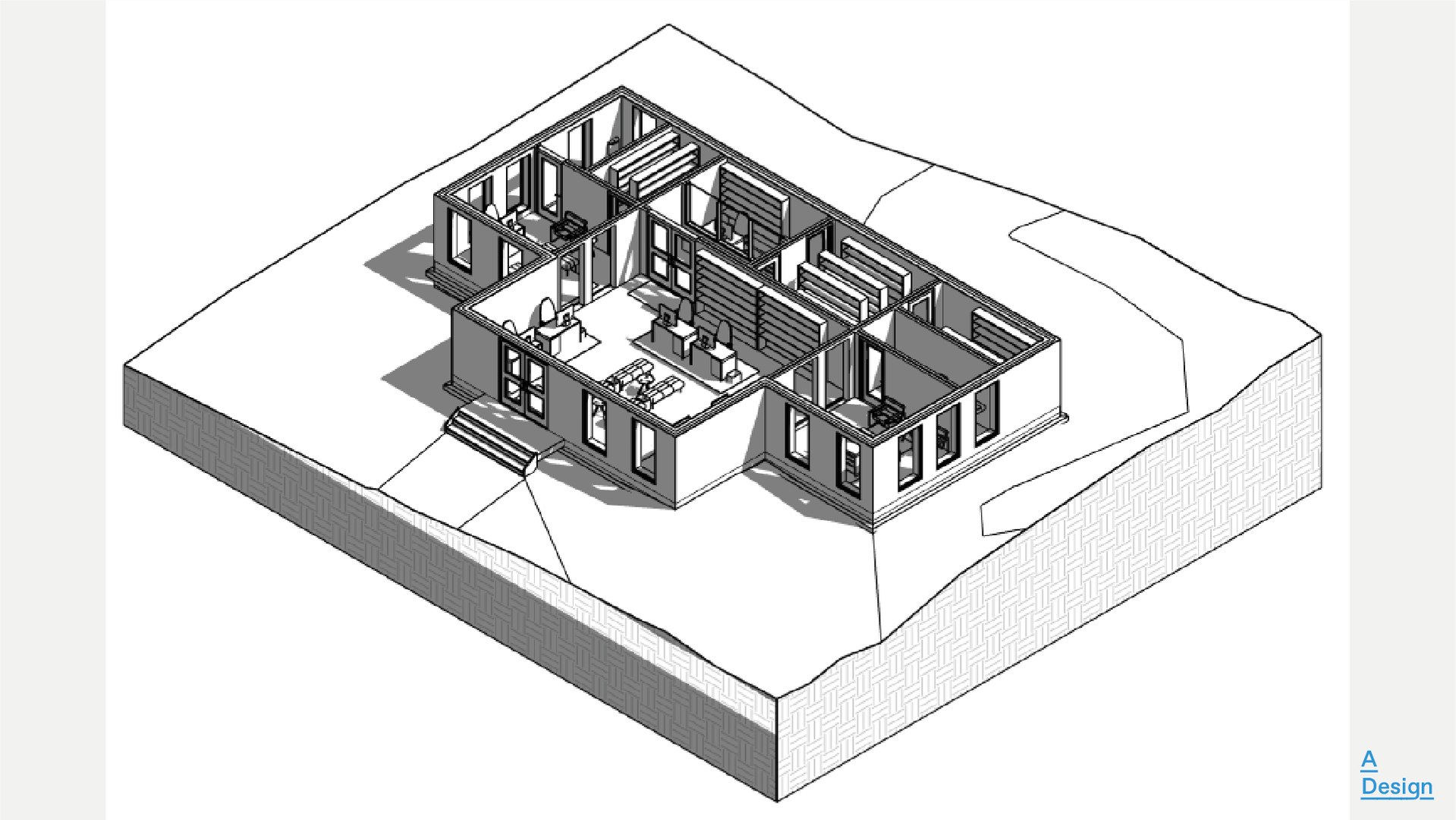 3D Bank Building - Revit Model Model - TurboSquid 2017863