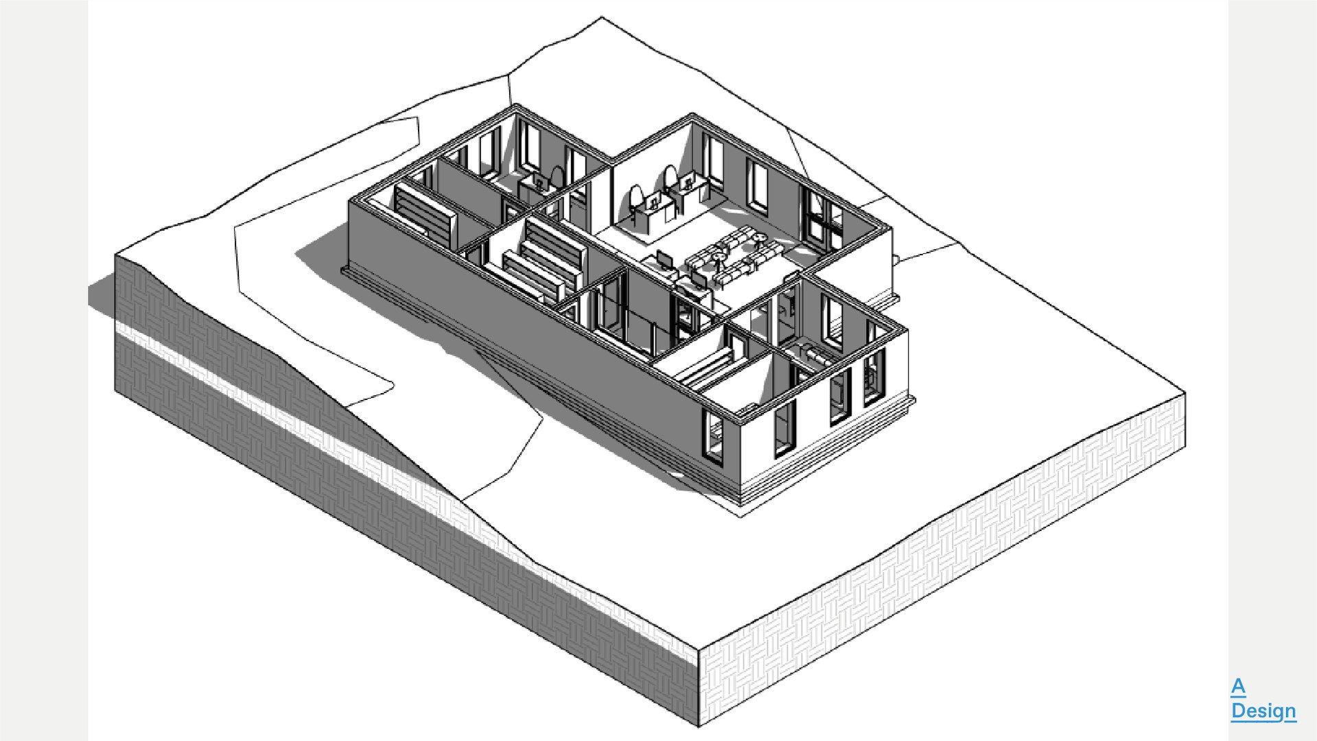 3D Bank Building - Revit Model Model - TurboSquid 2017863