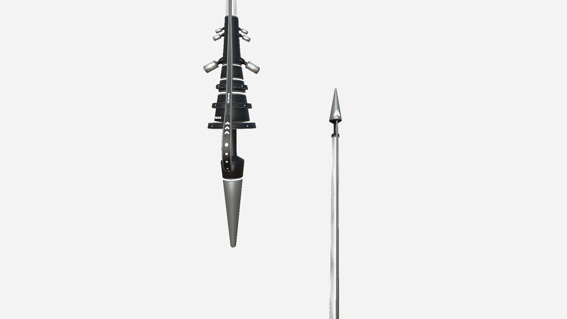 SciFi War Lance A07 Black White - Sci Fi Weapon Design 3D Model ...