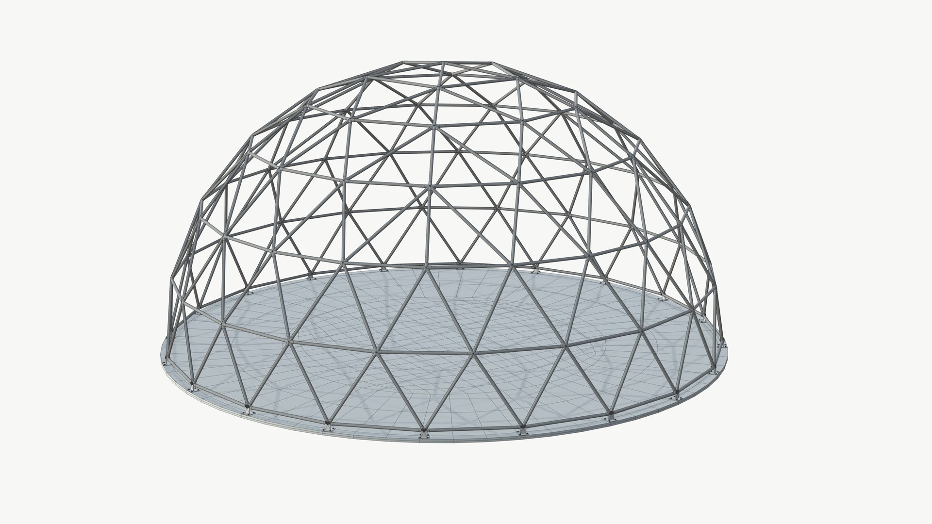 Geodesic Dome Structure Model - TurboSquid 2043106