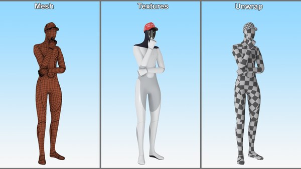 modelo 3d Pose de pie del robot Tesla con gorra MAGA - TurboSquid 2303848