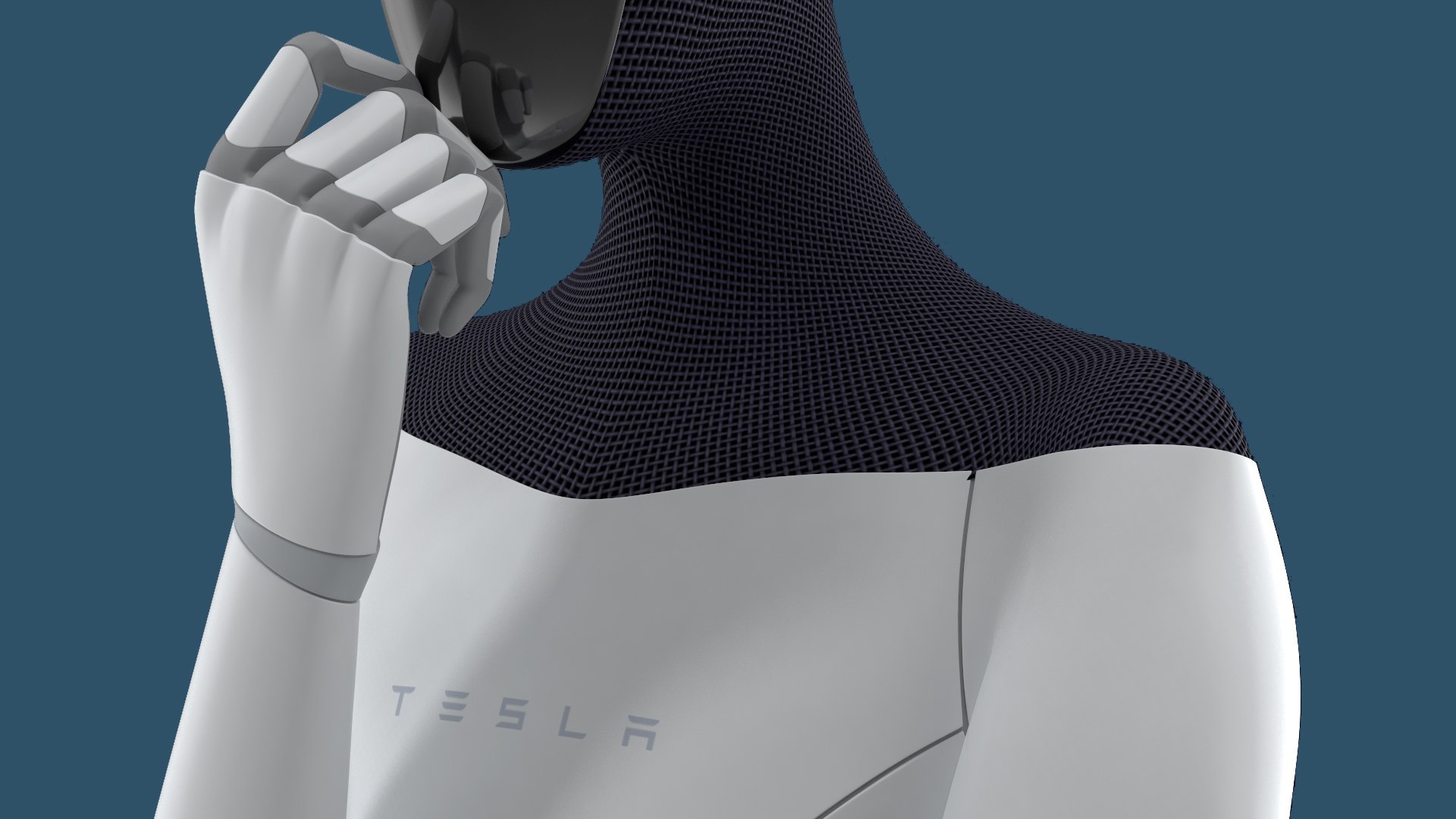 3D Model Tesla Bot Standing Pose In MAGA Hat - TurboSquid 2303848