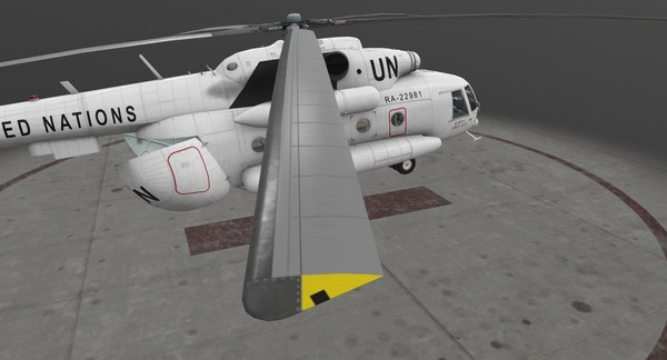 Mi-8mtv united nations animation model - TurboSquid 1446228