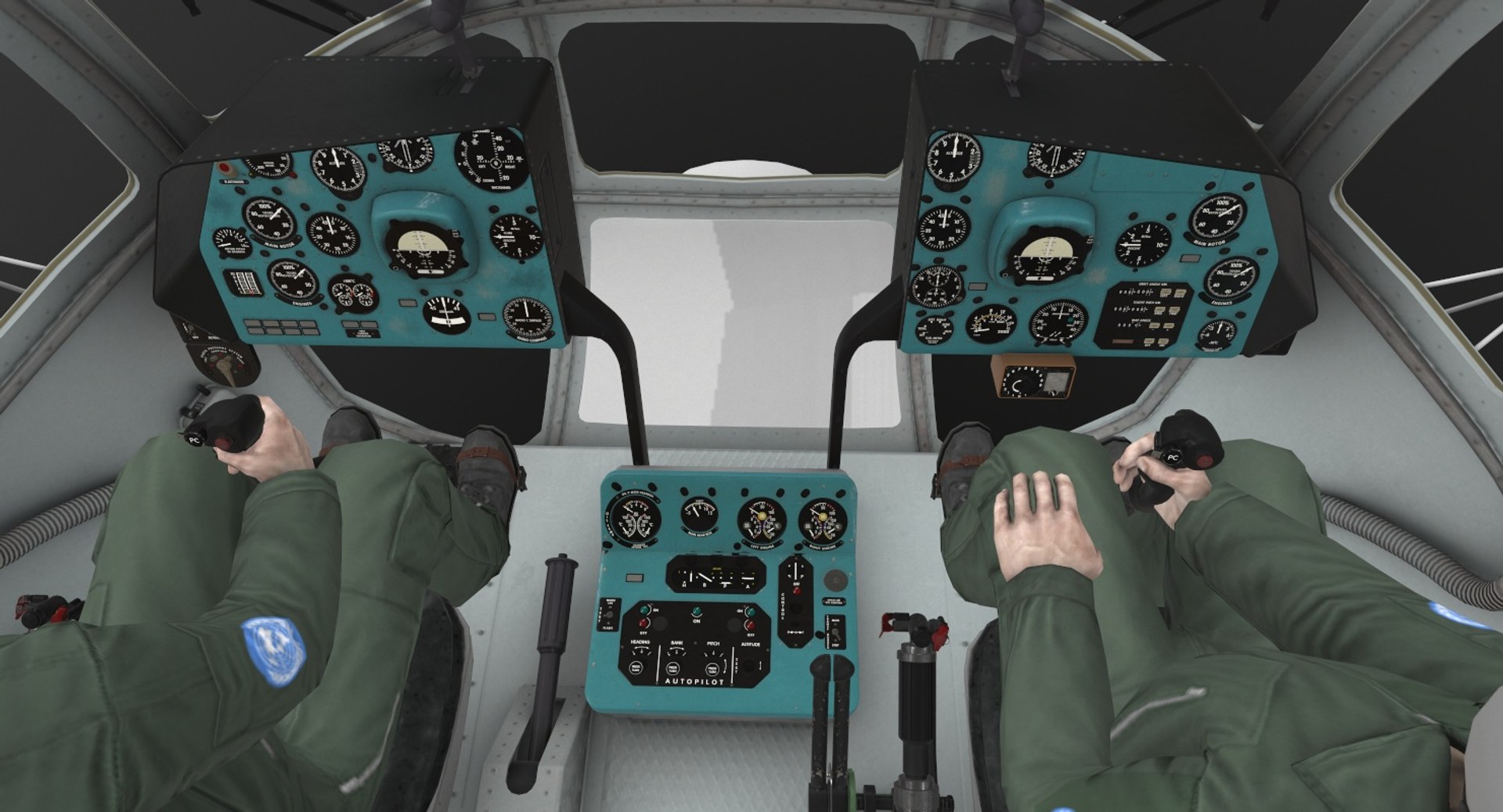 Mi-8mtv united nations animation model - TurboSquid 1446228