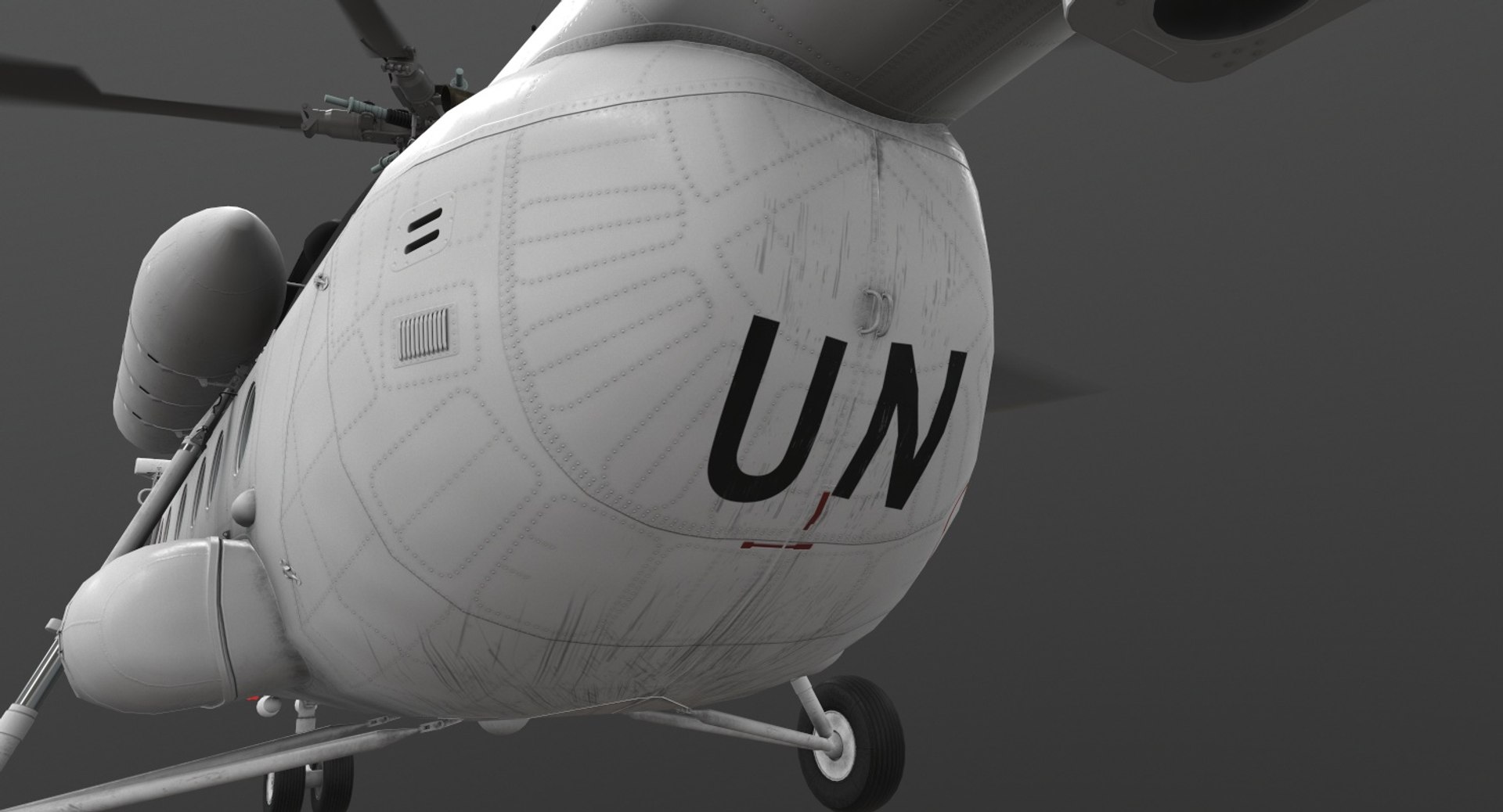 Mi-8mtv united nations animation model - TurboSquid 1446228