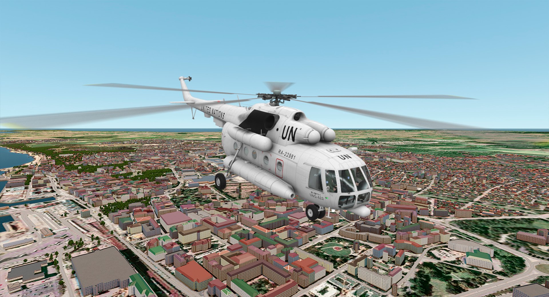 Mi-8mtv united nations animation model - TurboSquid 1446228