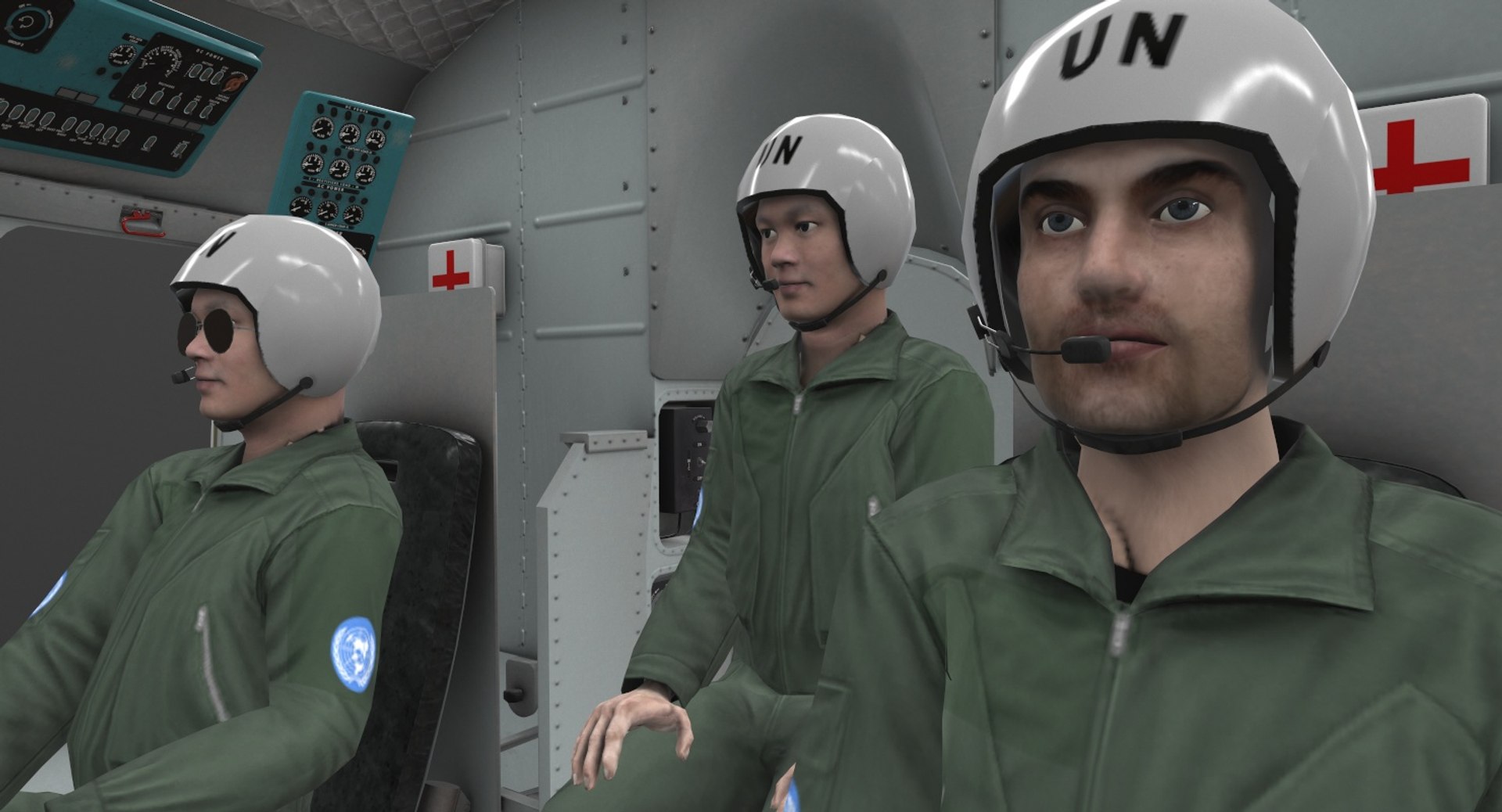 Mi-8mtv united nations animation model - TurboSquid 1446228