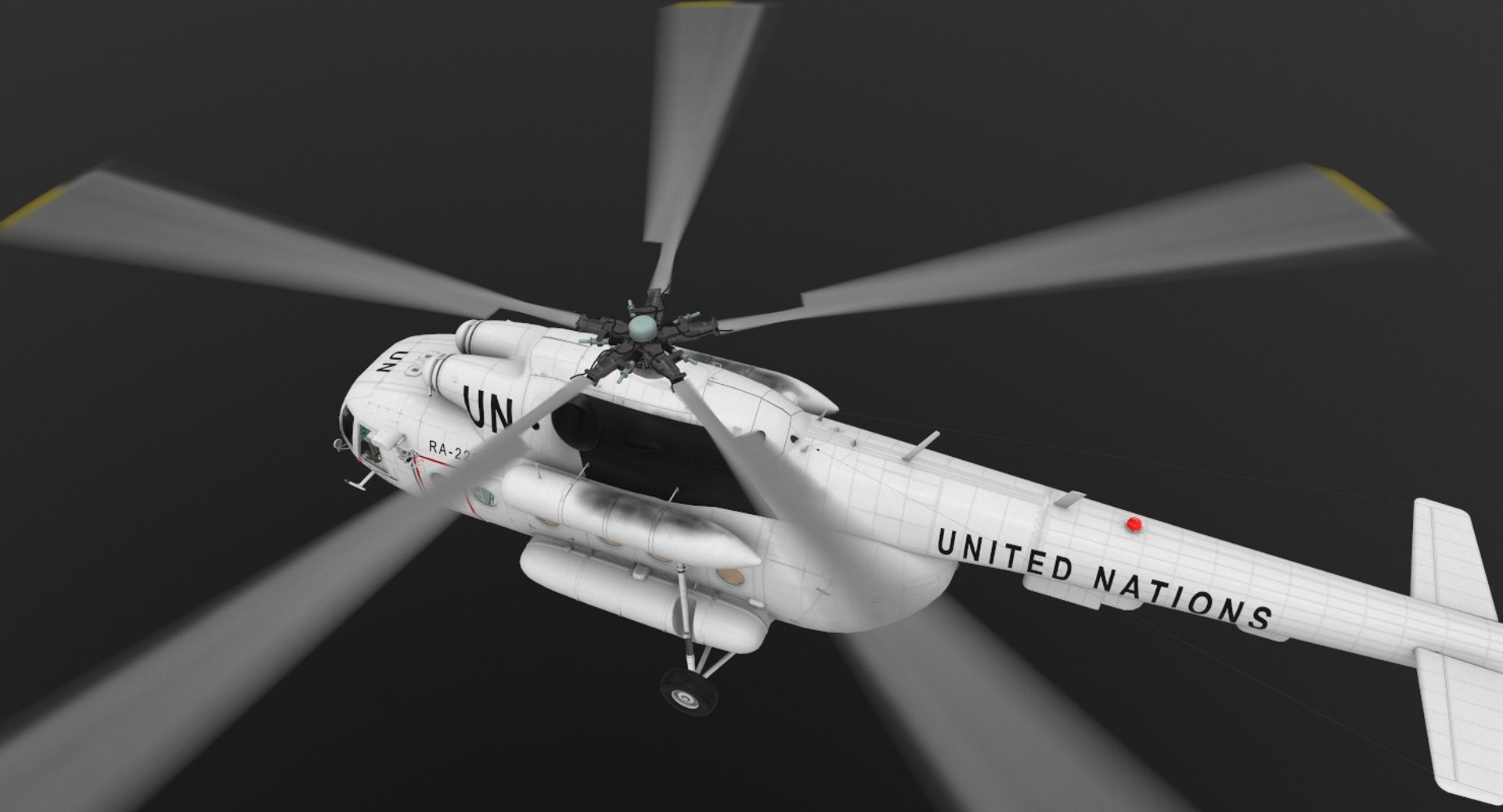 Mi-8mtv united nations animation model - TurboSquid 1446228