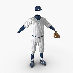 3d model baseball glove cartoon