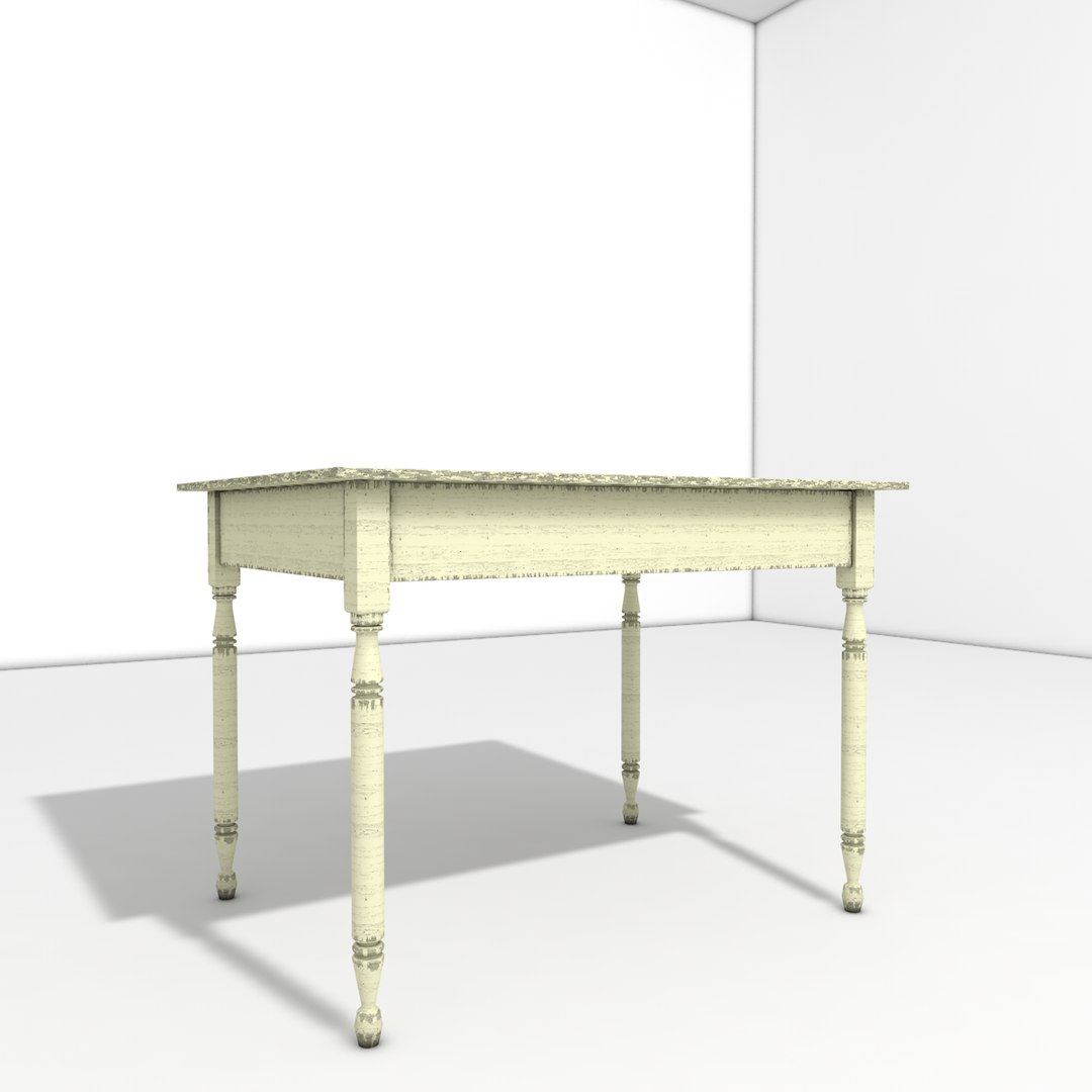3D old table model - TurboSquid 1370052