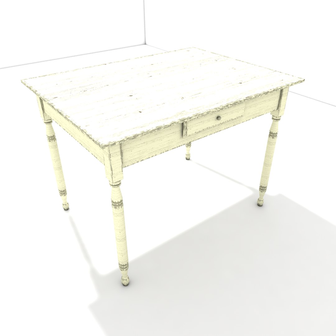 3D old table model - TurboSquid 1370052