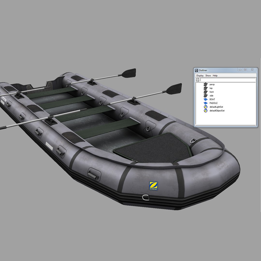 Inflatable Zodiac Boat 3D - TurboSquid 1219971