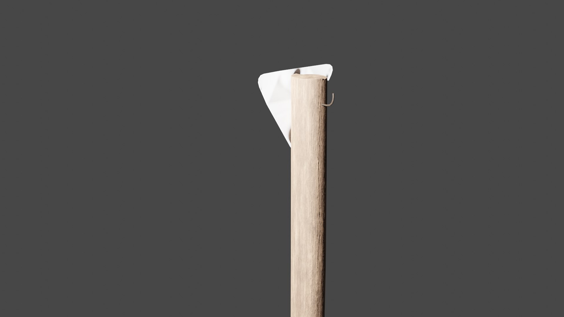 Wooden Pole Sign Yield 3D model - TurboSquid 1807618