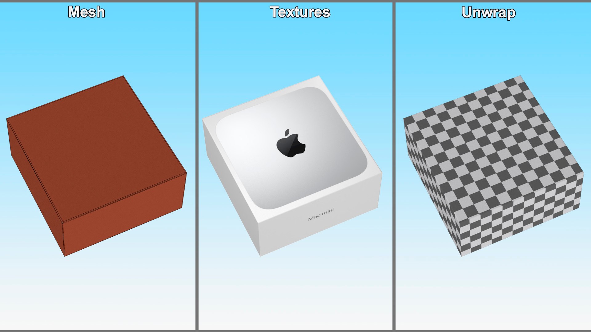 Apple Mac Mini Packaging Box Model - TurboSquid 2216703