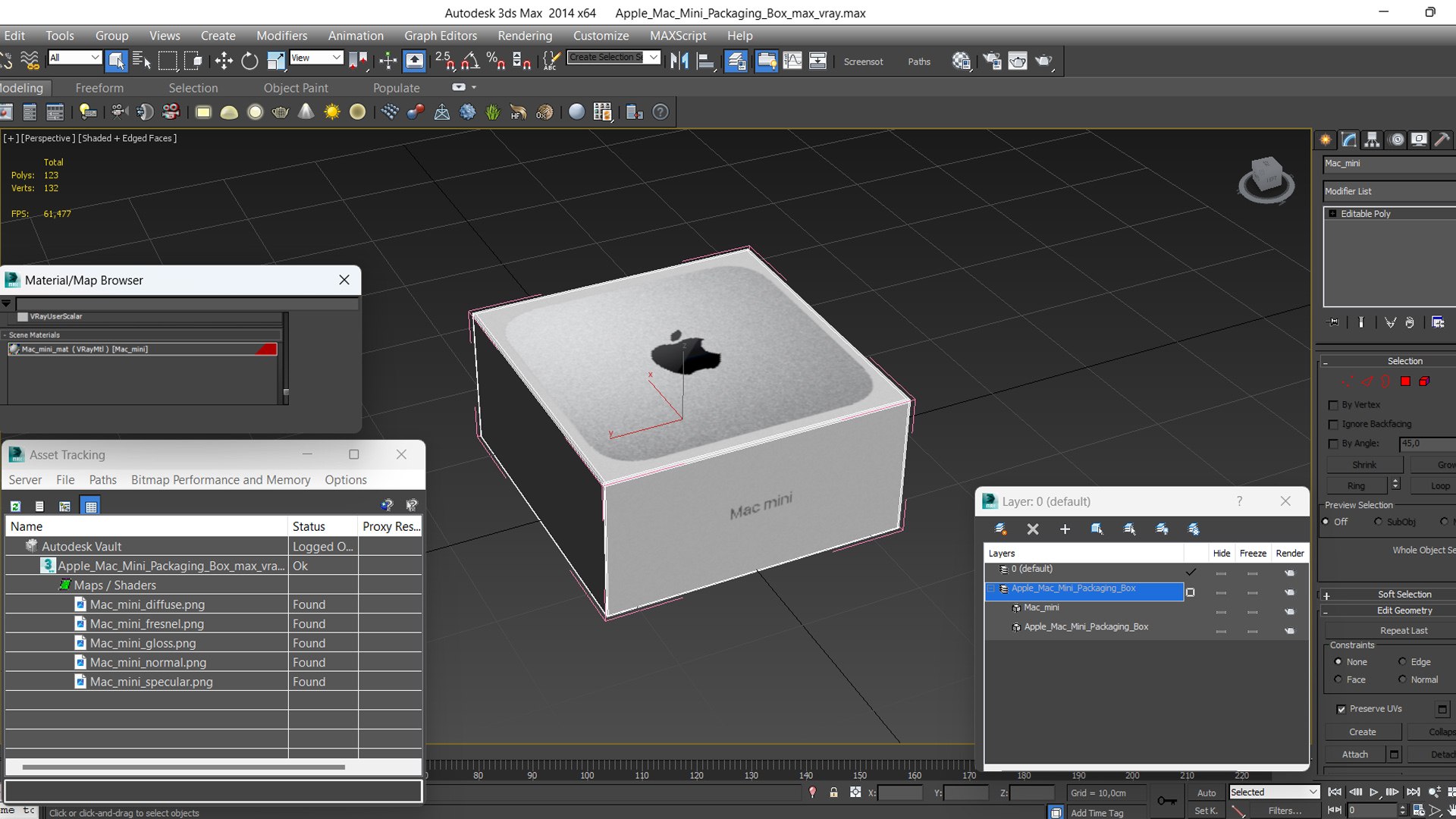 Apple Mac Mini Packaging Box Model - TurboSquid 2216703